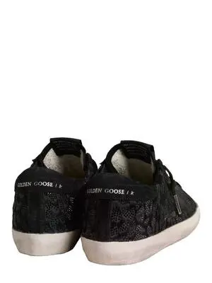 GOLDEN GOOSE Golden Goose Super Star Sneakers With Crystal Embellishments Black