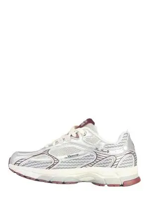THE MERCER BRAND The Mercer Lace-up Sneakers With Rubber Sole - Silver