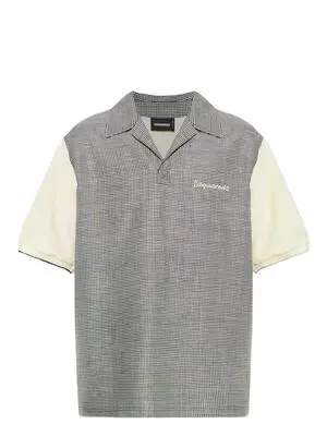 Dsquared2 Short-sleeved Houndstooth T-shirt - Neutrals