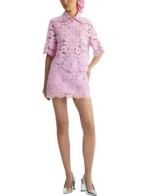 PATOU Lace Mini Skirt - Pink