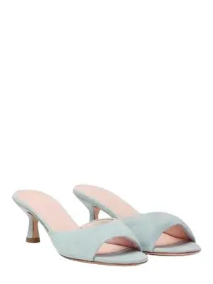 Fabiana Filippi Suede Slip-on Pumps - Blue