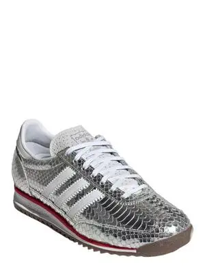 Adidas Sl 72 Og Snakeskin-effect Trainers - Silver