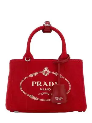 Prada Prada Jardinière Tote Bag Red