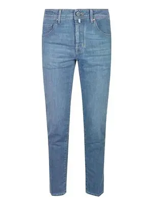 Jacob Cohen Belt-loops Trousers - Blue