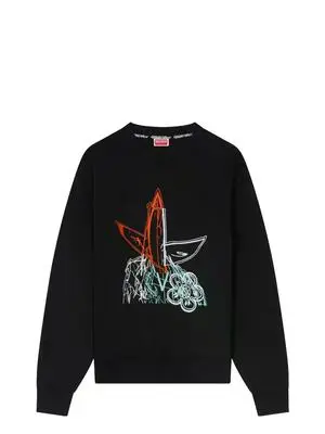 Kenzo Futura 2000 Graphic-print Sweatshirt - Black