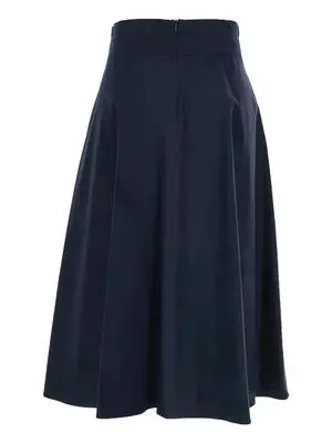 Max Mara Pleated A-line Skirt - Blue