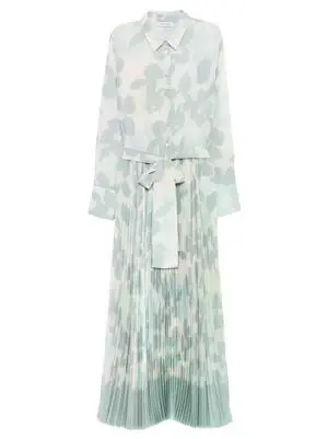 ROSSO 35 Pleated Midi Dress - Neutrals