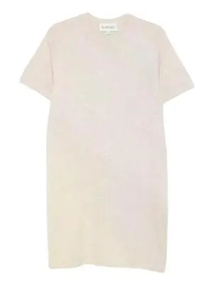 Eric Bompard Round-neck T-shirt Mini Dress - Neutrals