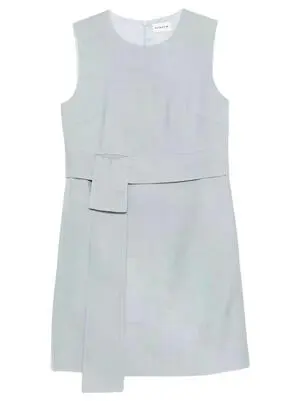 P.a.r.o.s.h Rania Belt Sleeveless Mini Dress - Blue