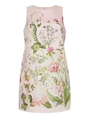 Cara Cara Mackenzie Bloomfield Floral-print Mini Dress - Neutrals