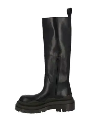 Bottega Veneta Knee High Pull On Boots - Black