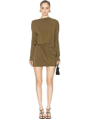 EAVES Desi Mini Dress - Capers