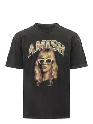 AMISH SUPPLIES Graphic-print T-shirt - Black