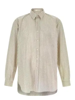 THE ROW Kardiff Striped Cotton Shirt - Neutrals