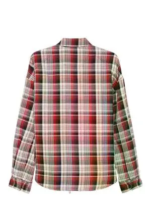 JUUN.J Plaid Zip-up Jacket - Red