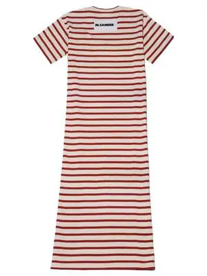 JIL SANDER Striped Maxi Dress - Neutrals
