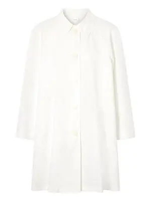 THE ROW Hawkins Cotton-poplin Coat - White