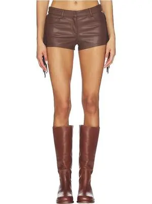 Superdown Karina Fringe Short In . Also - Brown