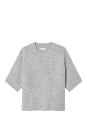 American Vintage Zolly Short-sleeve Sweater - Grey