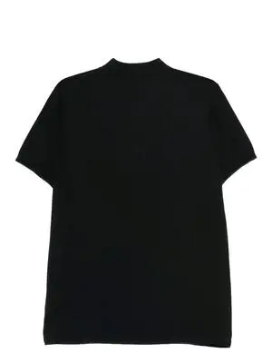 Aspesi Button Polo Shirt - Black