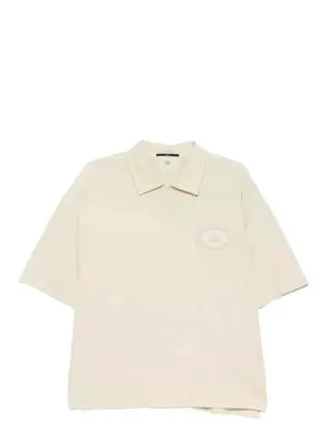 C.P. COMPANY Embroidered Polo Shirt - Neutrals