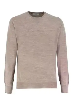 MAURO OTTAVIANI Crewneck Knitted Sweatshirt - Neutrals