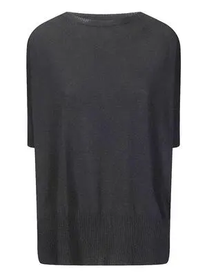 ARCHIVIO B Lurex Knit Top - Black