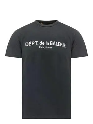 GALLERY DEPT. Lux Logo-print Cotton-jersey T-shirt - Black