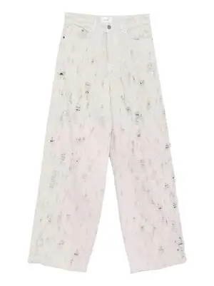HAIKURE Bethany Bull Destroy Distressed Jeans - Grey
