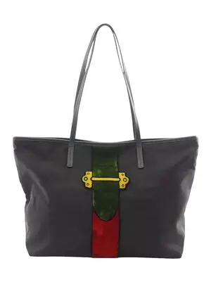 Prada 2010-2025 Caillet Trompe-l'oeil Tote Bag - Black