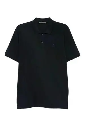 Corneliani Logo-patch Polo Shirt - Blue