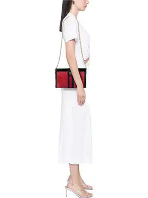 Gucci Ophidia Chain Crossbody Bag - Red