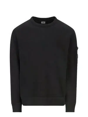 C.P. COMPANY Button-detail Crewneck Sweatshirt - Black