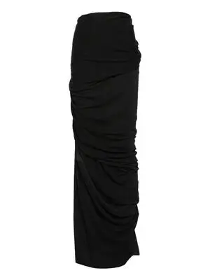 ENTIRE STUDIOS Dia Draped Maxi Skirt - Black