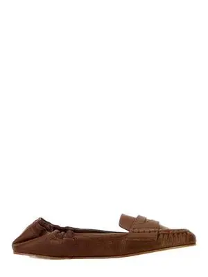 Dsquared2 DSQUARED2 Round-Toe Ballet Flats Brown