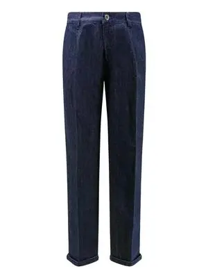 PT TORINO Logo Patch Regular Jeans - Blue
