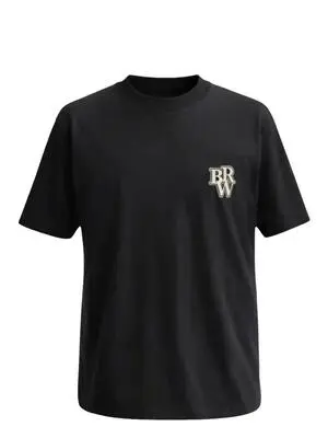 BARROW Graphic Print Jersey T-shirt - Black