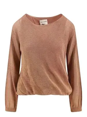 SEMICOUTURE Long-sleeve Cotton Sweater - Neutrals