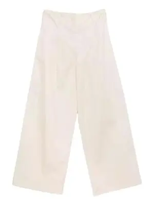 SUSANNE BOMMER Pleated Wide Leg Trousers - Neutrals