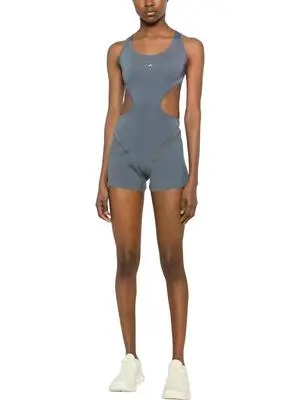 Adidas By Stella McCartney Cut-out Jumpsuit - Blue