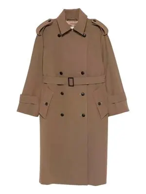 Max Mara Belted Trench Coat - Brown