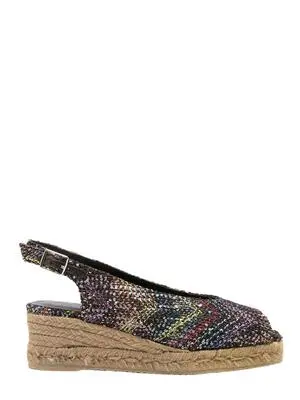 Missoni Open-toe Slingback Sandals - Black