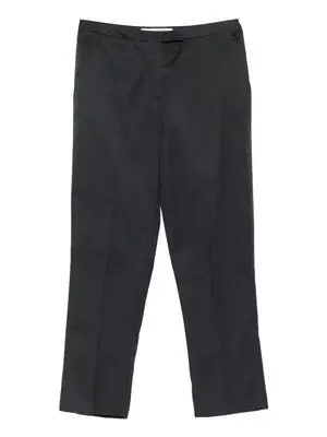 Miu Miu Zip-fly Cotton Trousers - Blue