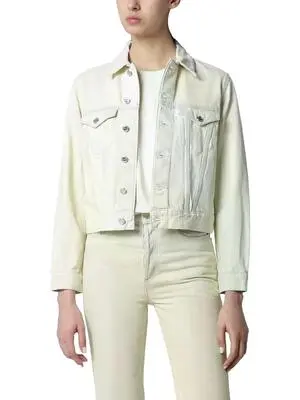 A.p.c. Bleached Denim Jacket - Neutrals