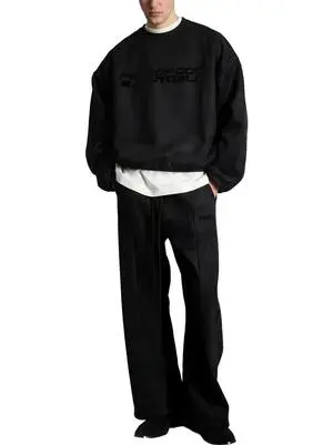 Fear Of God Logo-print Long-sleeve Sweatshirt - Black