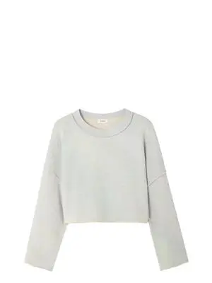 American Vintage Dantown Crewneck Cotton Sweatshirt - Grey