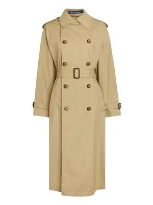 Polo Ralph Lauren Belted Stretch-cotton Trench Coat - Tan