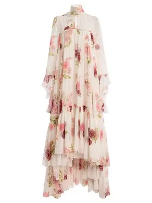 Giambattista Valli Floral Georgette Maxi Dress - Multi