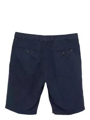 Paul & Shark Pleated Cotton Shorts - Blue