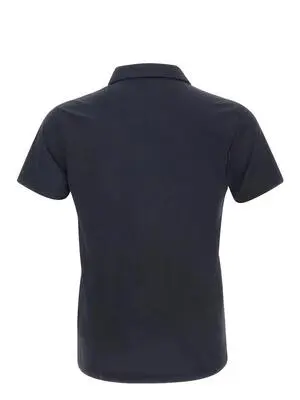 Peuterey V-neck Logo Polo Shirt - Blue